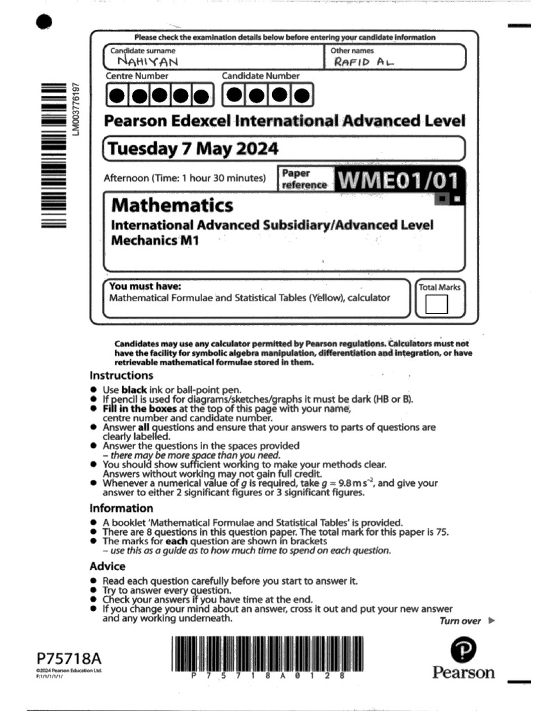 May 24 M1 Script | PDF