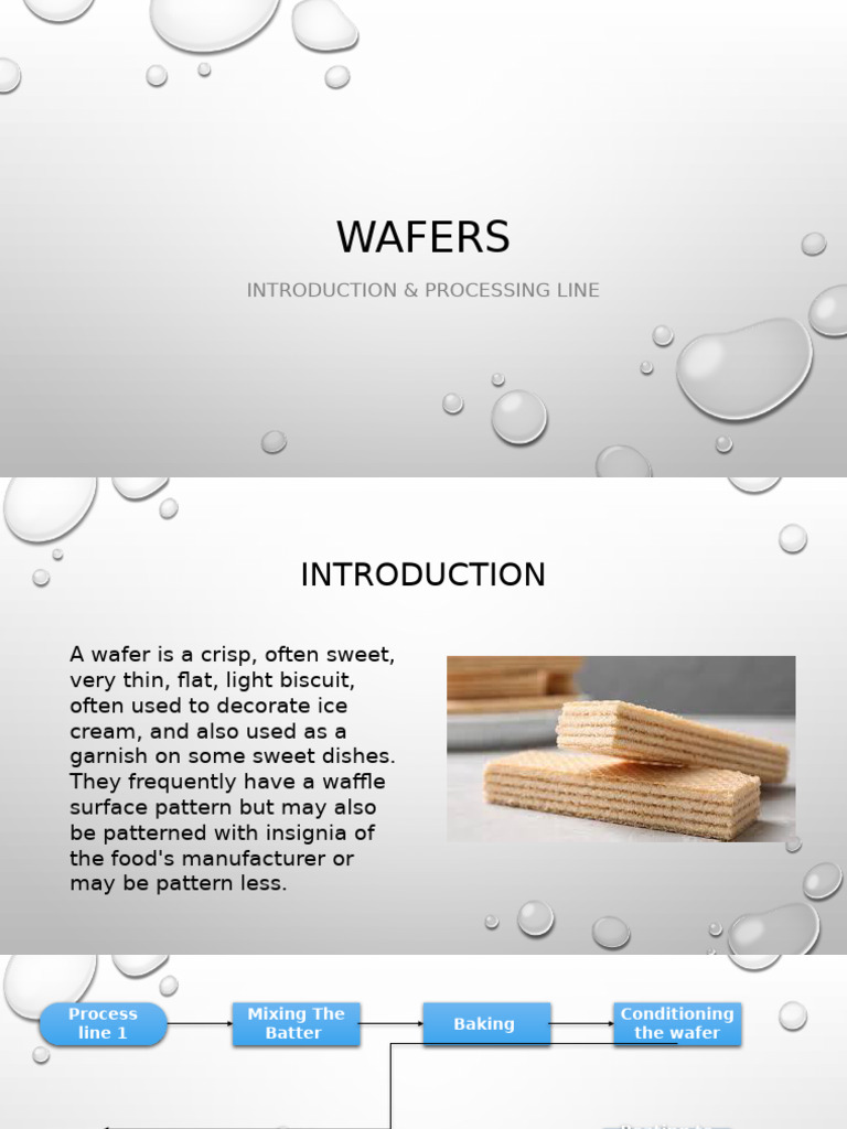 Wafer Production Process Overview | PDF | Flour | Baking