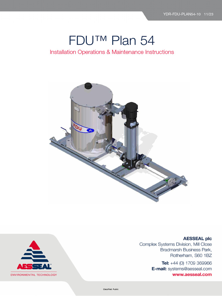 YDR-FDU-PLAN54 | PDF | Pump | Pipe (Fluid Conveyance)