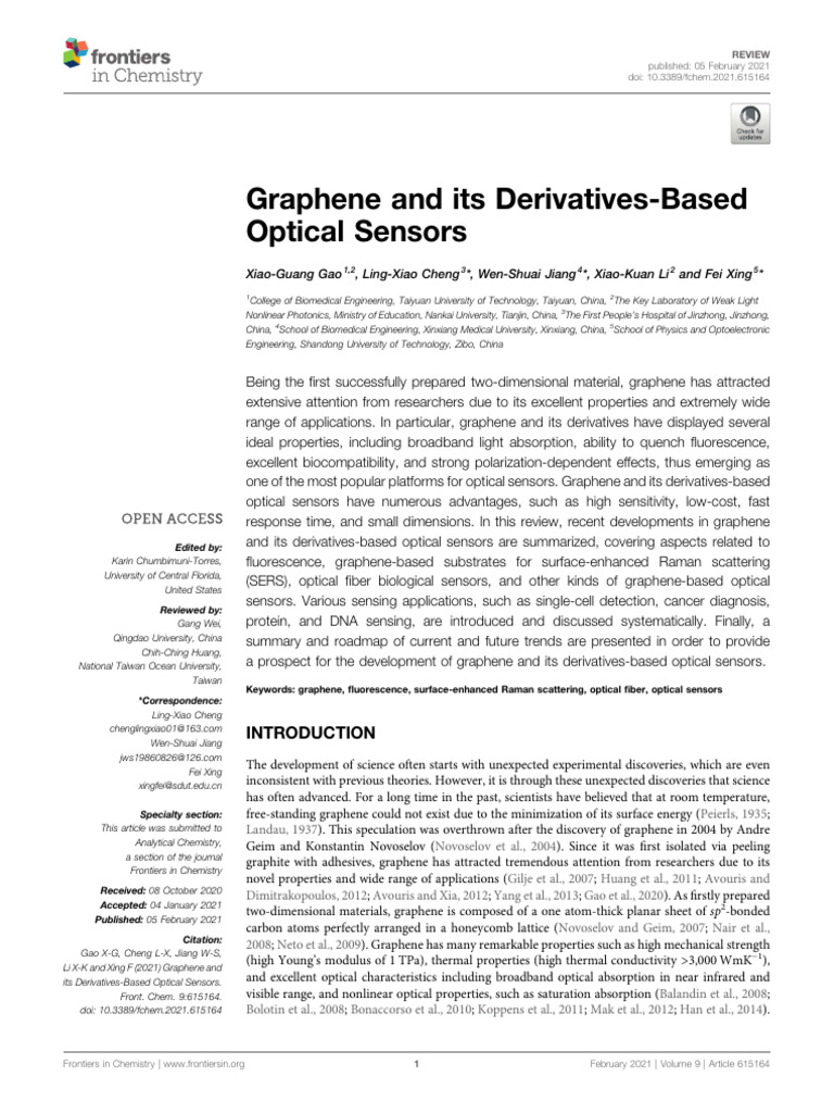 báo cảm biến | PDF | Graphene | Surface Plasmon Resonance