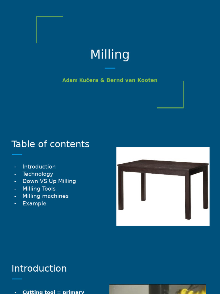 Milling | PDF