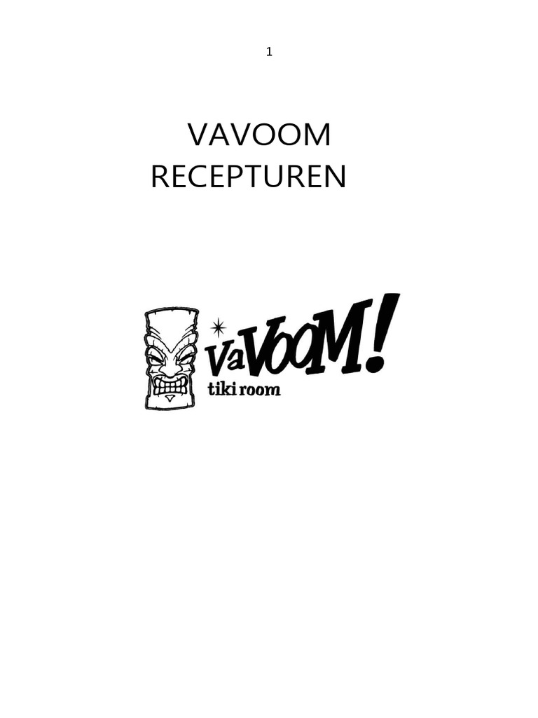 Vavoom Recepturen 2023 1 | PDF | Martini (Cocktail) | Bartending