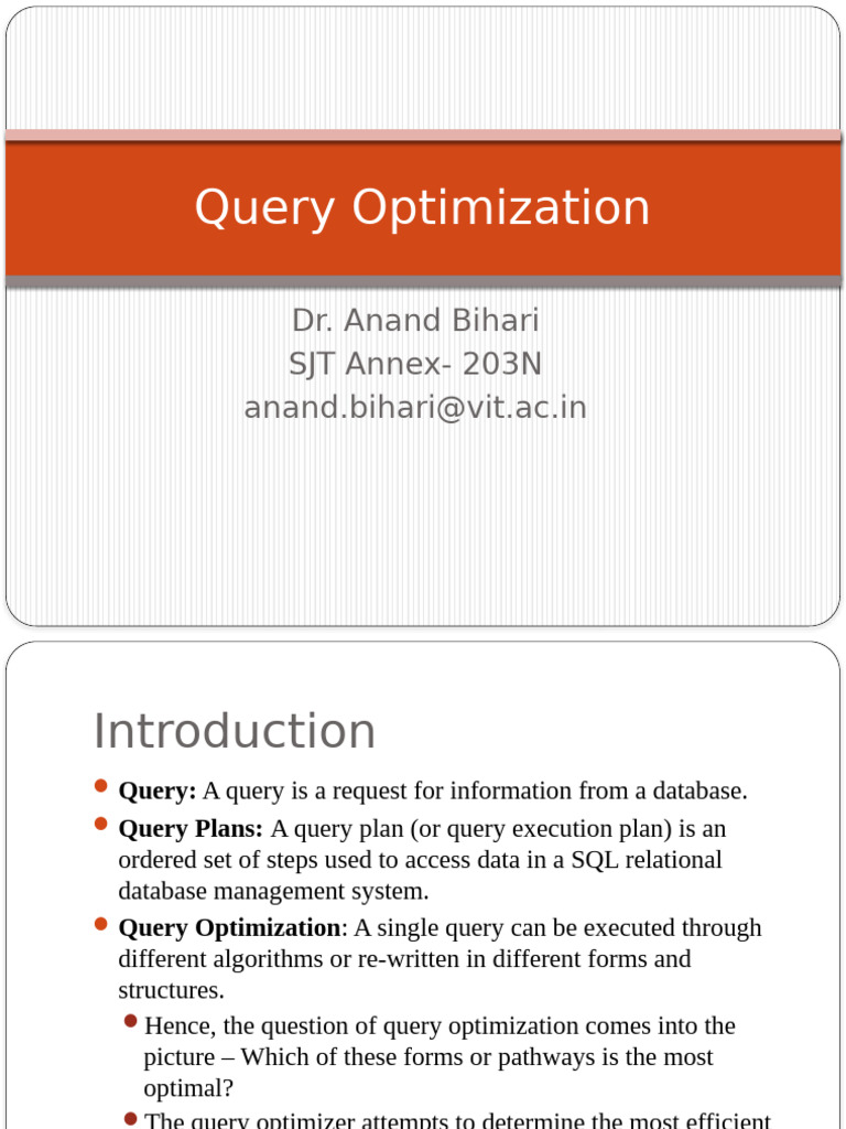 28-Query Processing-30-09-2024 | PDF | Databases | Information Retrieval