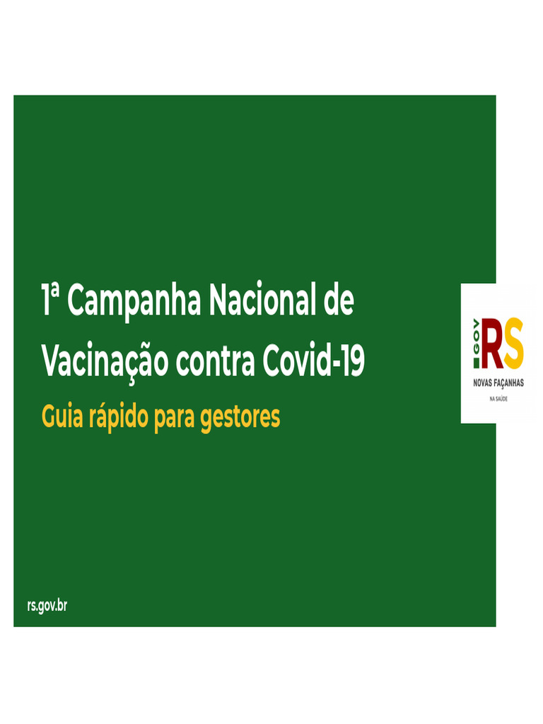 Instrucao 1263800 Informacao Campanha v3 Secom | PDF | Vacinas | Ciências da Saúde