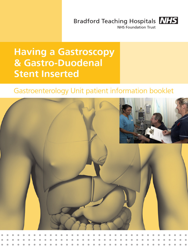 Gastroscopy and Stent Insertion Guide | PDF | Endoscopy | Stent