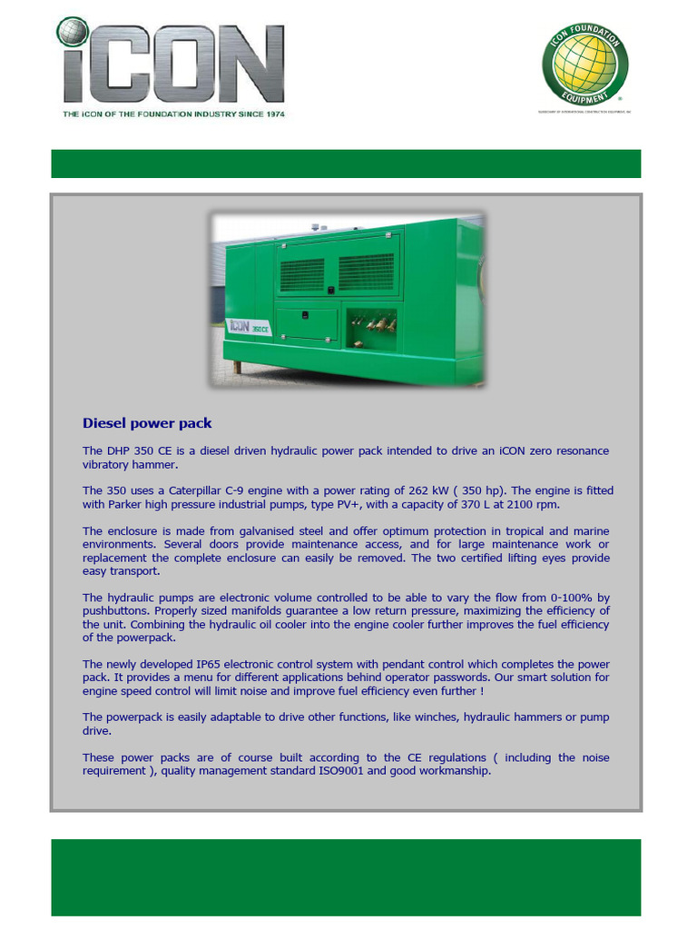 HYCOS DHP 350 Ce Uk | PDF | Diesel Engine | Engines