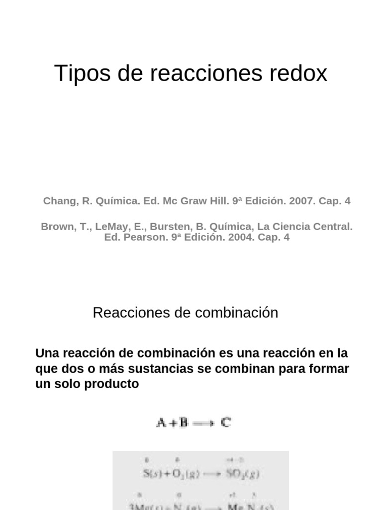 4_3 Tipos_de_reacciones_redox | PDF