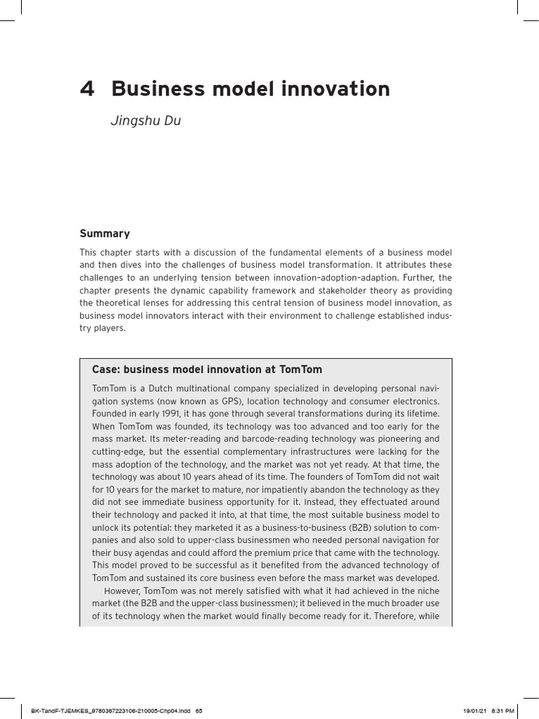 Business Model Innovation Insights | PDF | Business Model | Stakeholder ...
