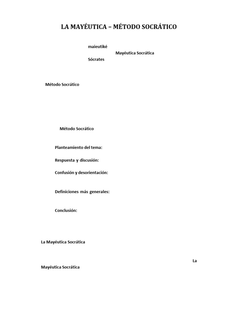 Tema 3 - Mayéutica Socrática - Guía de Apuntes - 6 | PDF