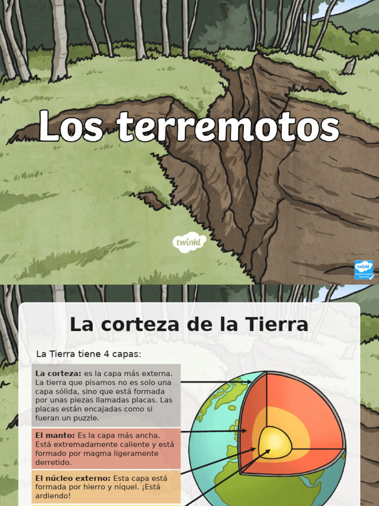 Presentacin Los Terremotos | PDF | Tierra | Temblores