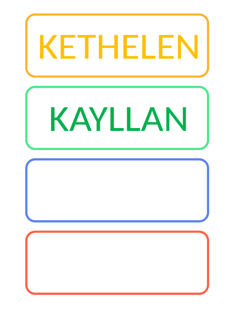 Étiquettes Prénoms Corrigés | PDF