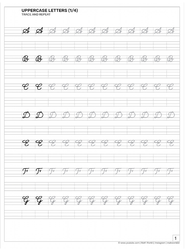 Uppercase Letters | PDF