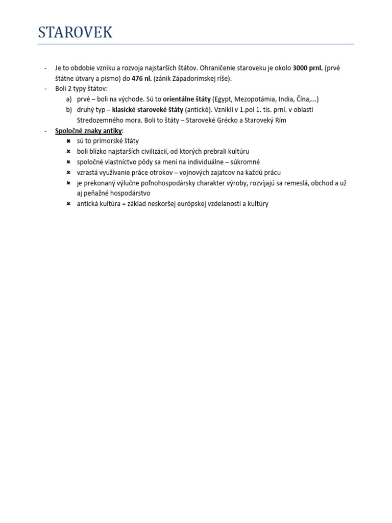 Starovek Staroveke Grecko | PDF