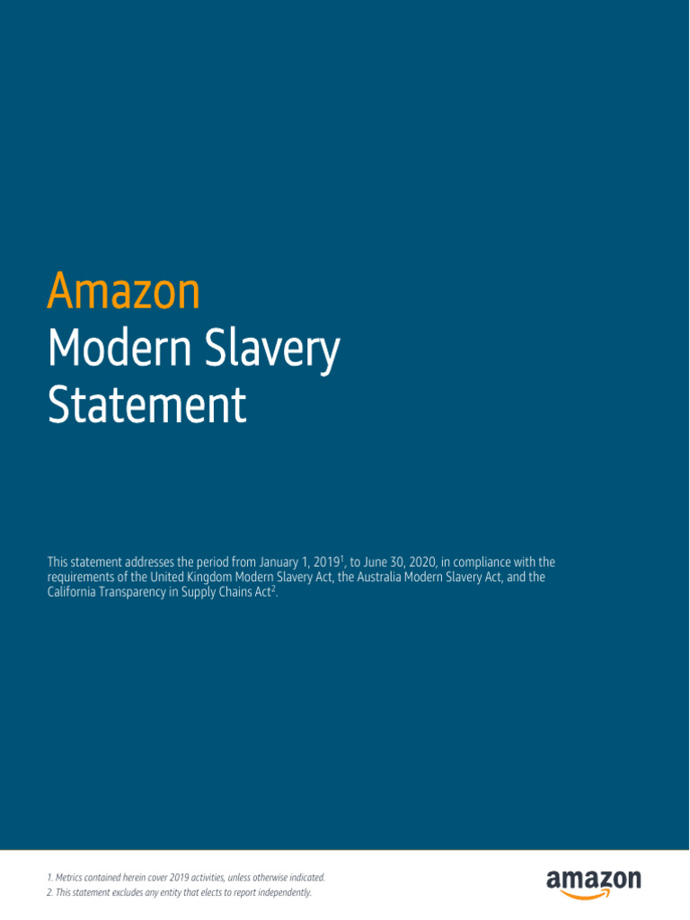2019 Modern Slavery Statement | PDF | Supply Chain | Employment