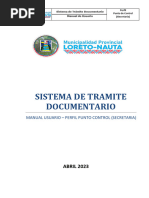 Pasos Sistema de Tramite Documentario | PDF | Ventana (informática) | Software