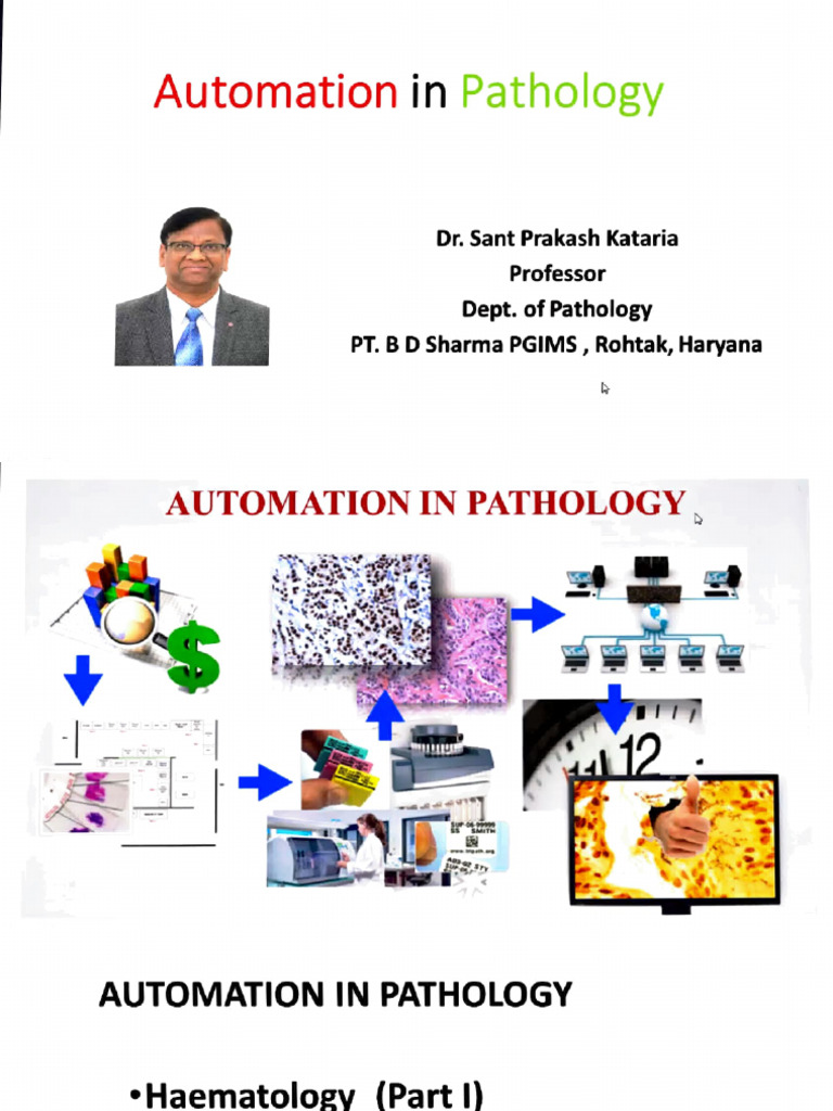 Automation in Pathology Part L | PDF