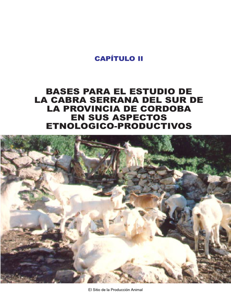 BASES PARA EL ESTUDIO DE LA CABRA | PDF | Cabra