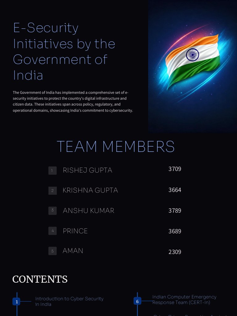 E-Security Initiatives in India | PDF | Security | Computer Security