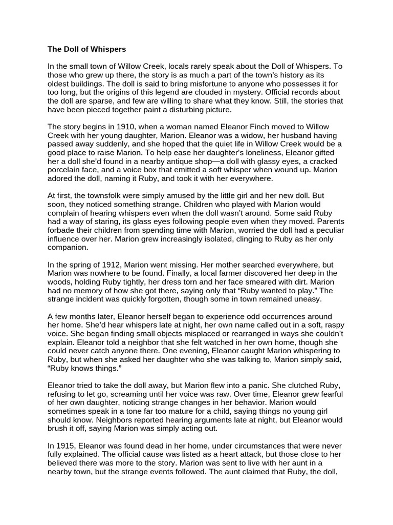 The Doll of Whispers | PDF