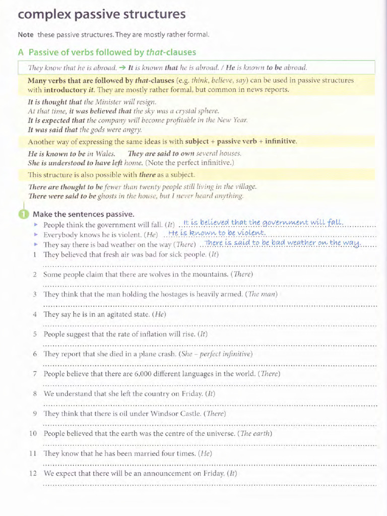 Complex Passive Structures | PDF | Verb | Semantic Units