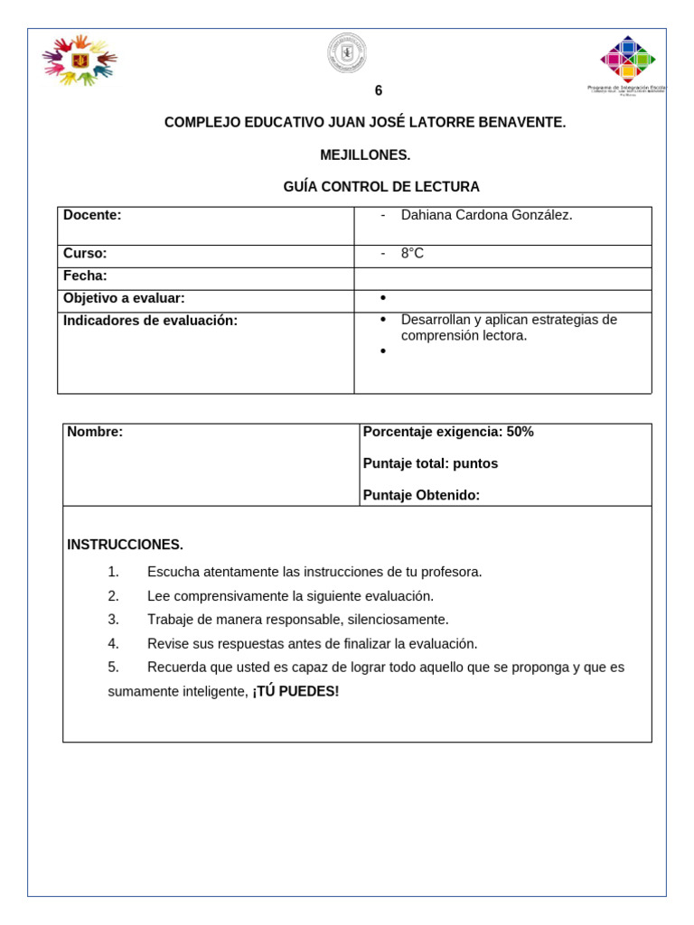 Guía 8C Lectura | PDF