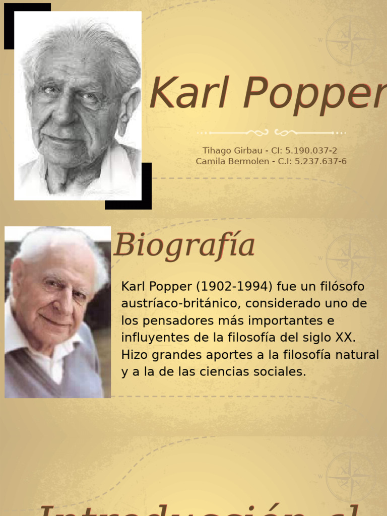 Karl Popper - Oral | PDF | Karl Popper | Teoría