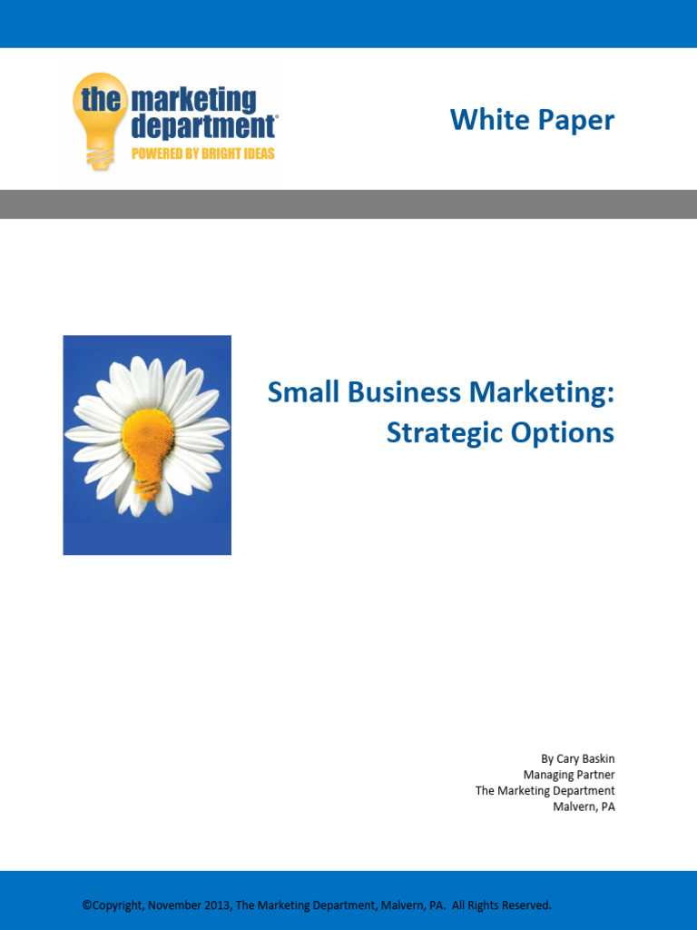 Small Business White Paper | PDF | Search Engine Optimization | Advertising
