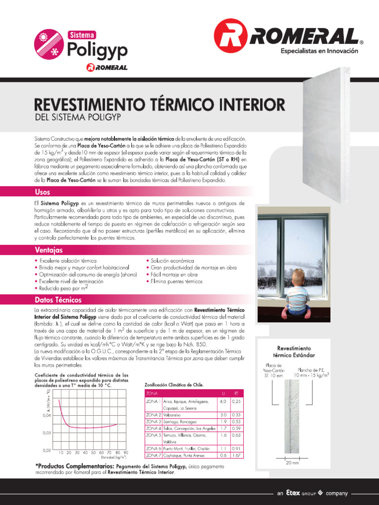 Revestimiento Termico Poligyp Ficha | PDF