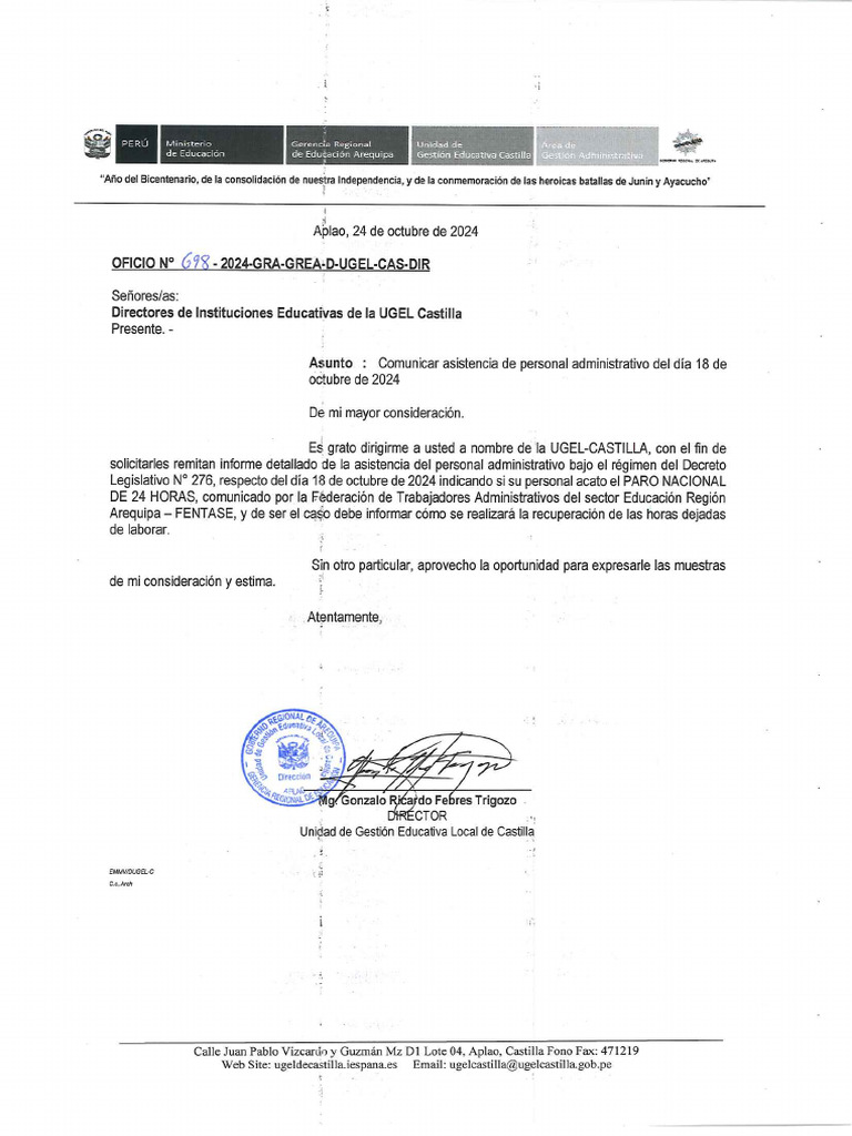 Oficio #698 - 2024-Gra-Grea | PDF