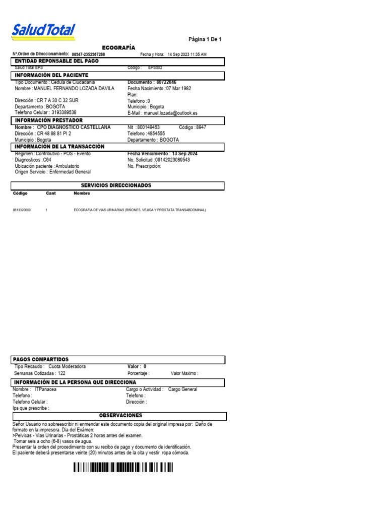 Direccionamiento - 2024 10 01T065405.797 | PDF | Especialidades Medicas | Medicina CLINICA