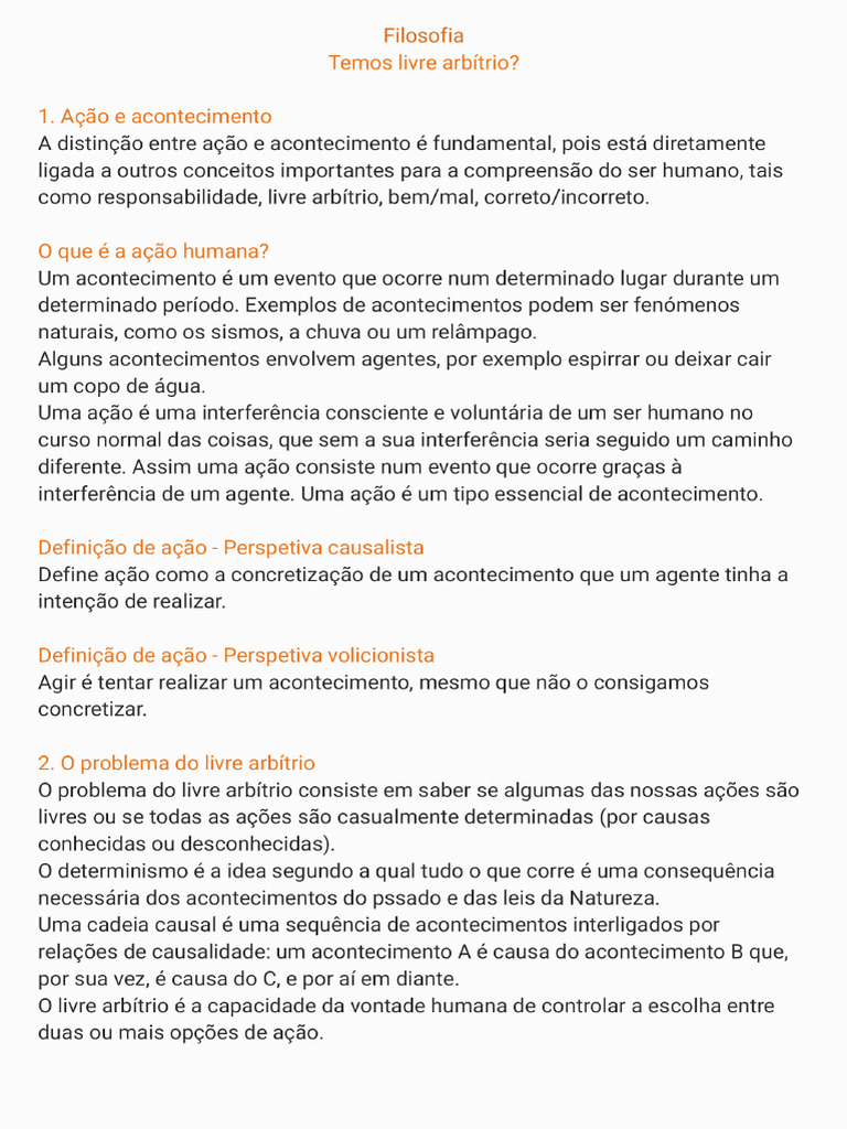 Resumo de Filosofia | PDF