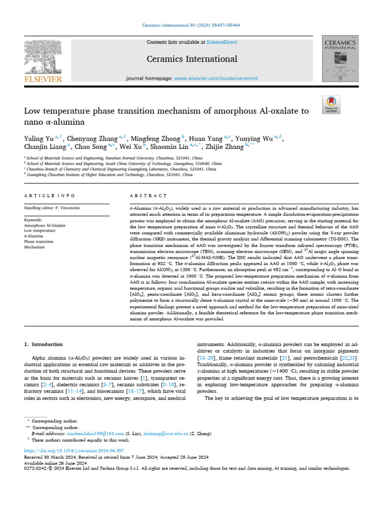 Nano α Alumina | PDF | Amorphous Solid | Aluminium