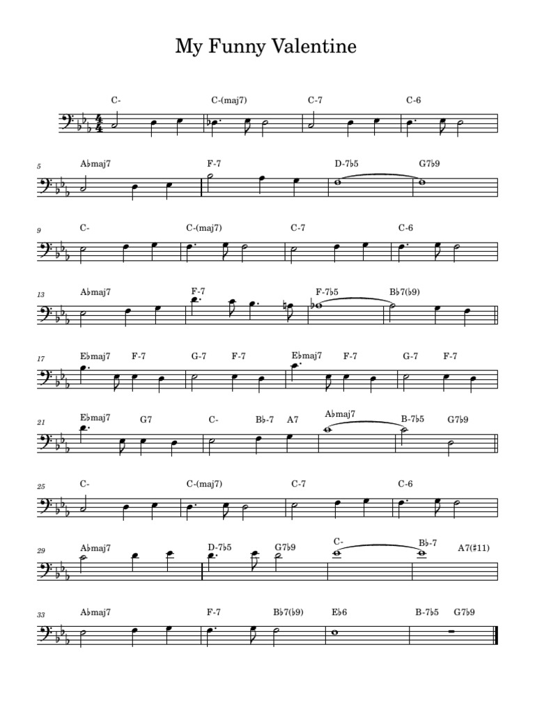 My Funny Valentine | PDF