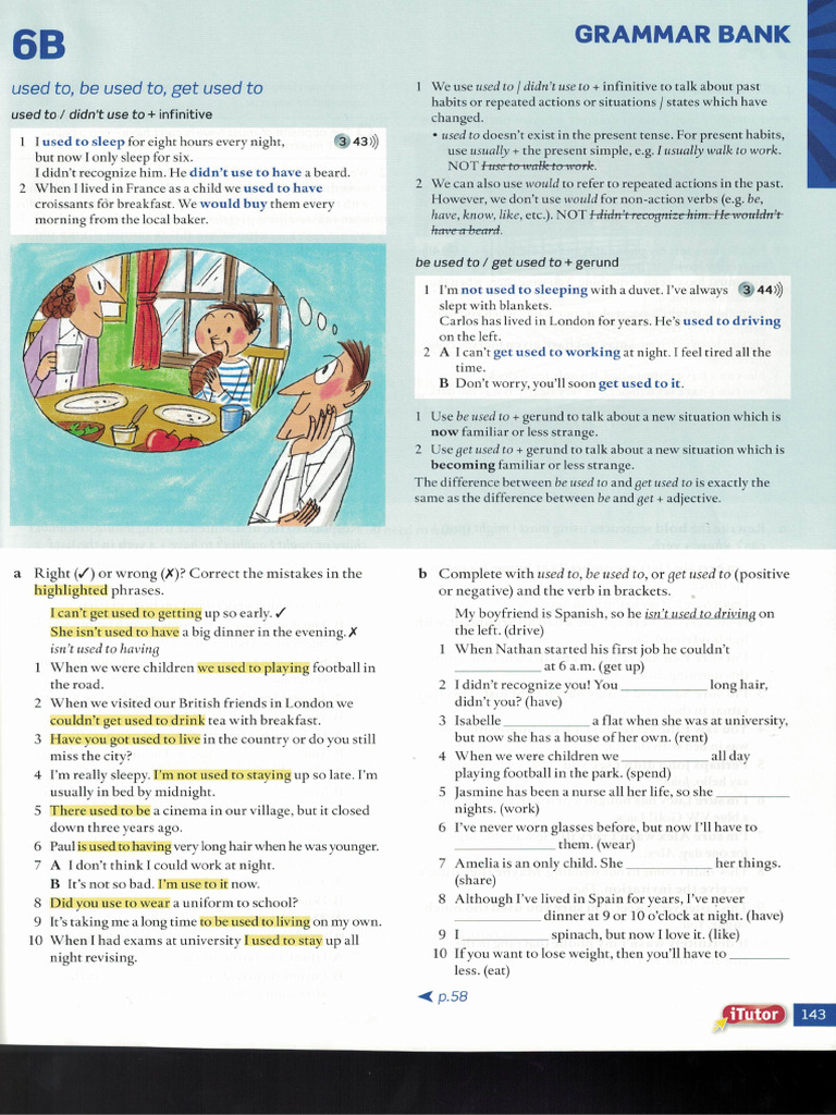 Unit 6B Grammar Bank P 143 | PDF