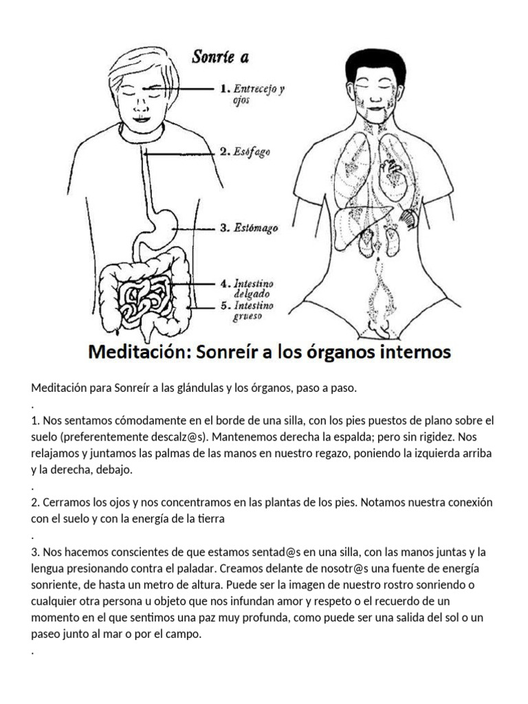 Meditación de La Sonrisa Interior. Mantak Chia | PDF | Sistema ...