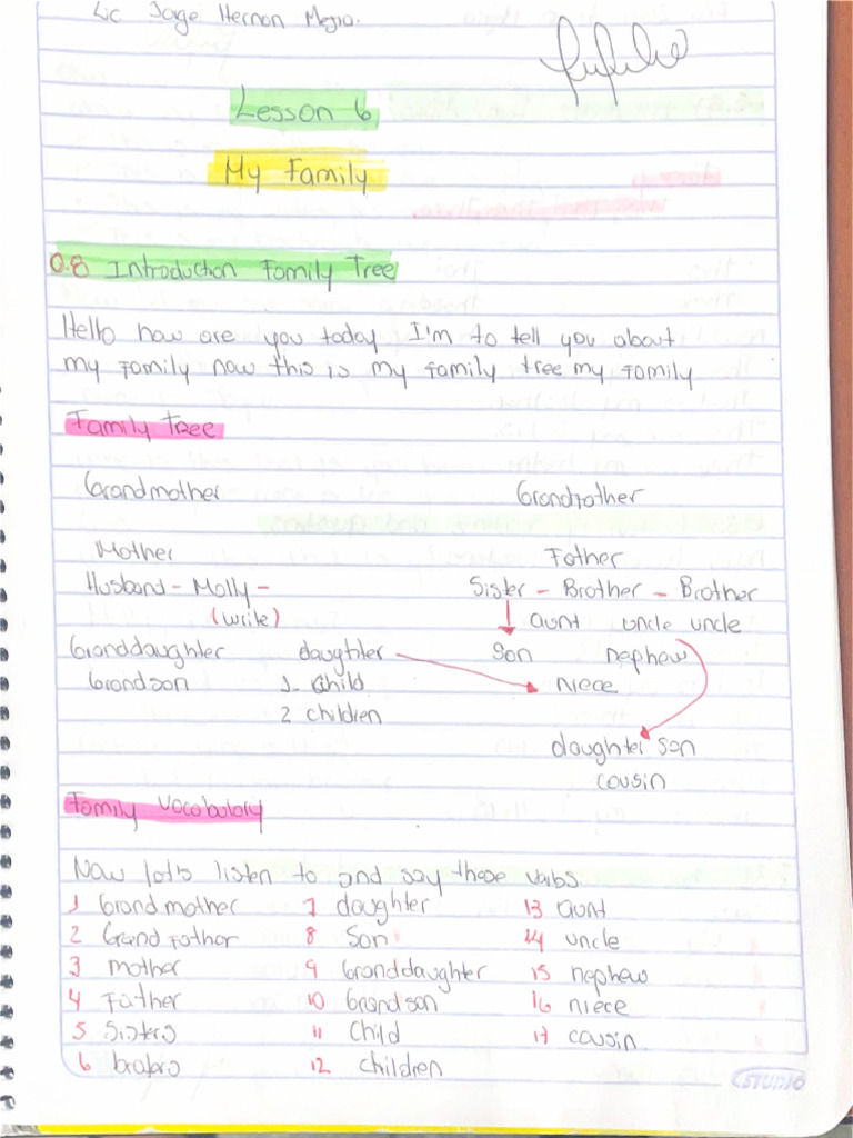 LESSON 6 My Family | PDF