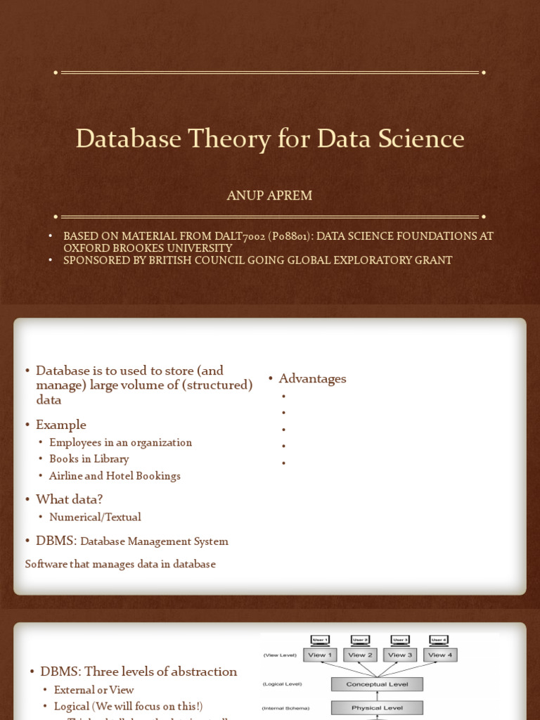 Lecture 2 - Database Theory for Data Science | PDF | Databases | Table ... Lecture 2 - Database Theory for Data Science | PDF | Databases | Table ...