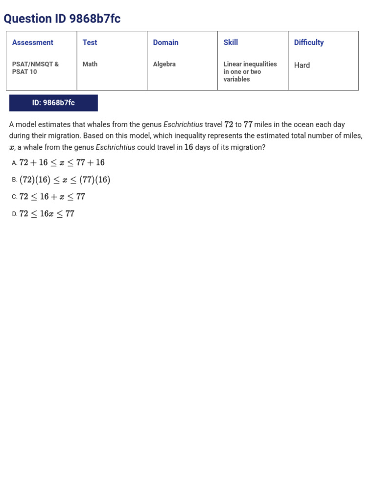 PSAT Math Prep Question 10 | PDF