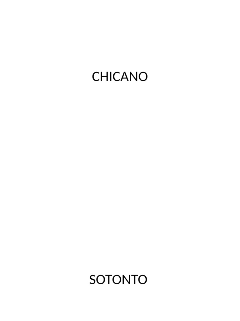 Chicano | PDF