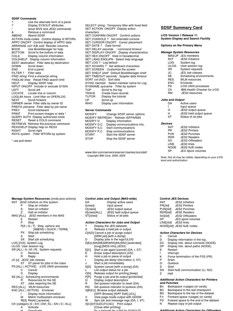 SDSF Card | PDF | Software | Operating System Technology