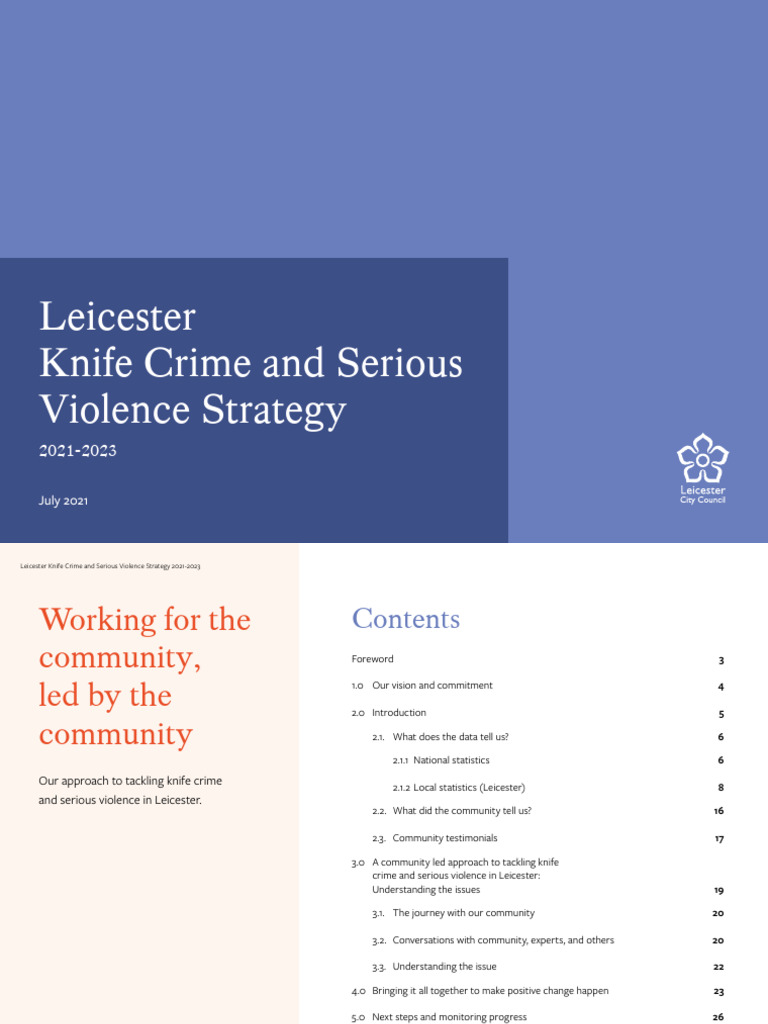 Knife Crime and Serious Violence Strategy 2021 2023 | PDF | Violence ...