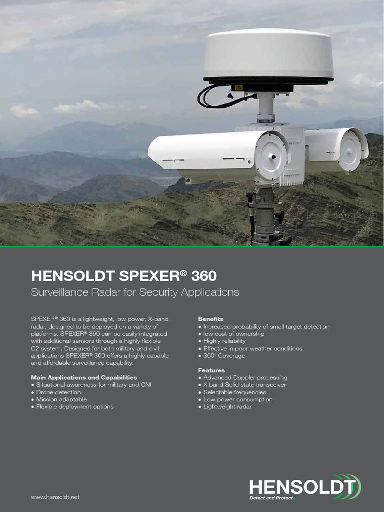 SPEXER 360 13062019 V2 Low Res | PDF | Radar | Computer Engineering