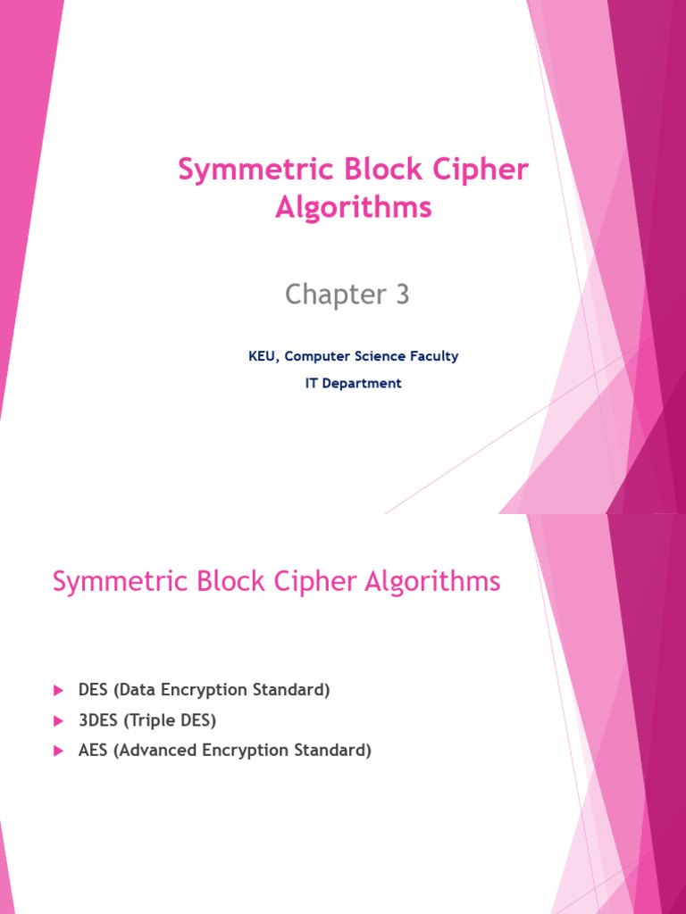 Information Security Chapter 3 Pdf Cryptography Secure Communication