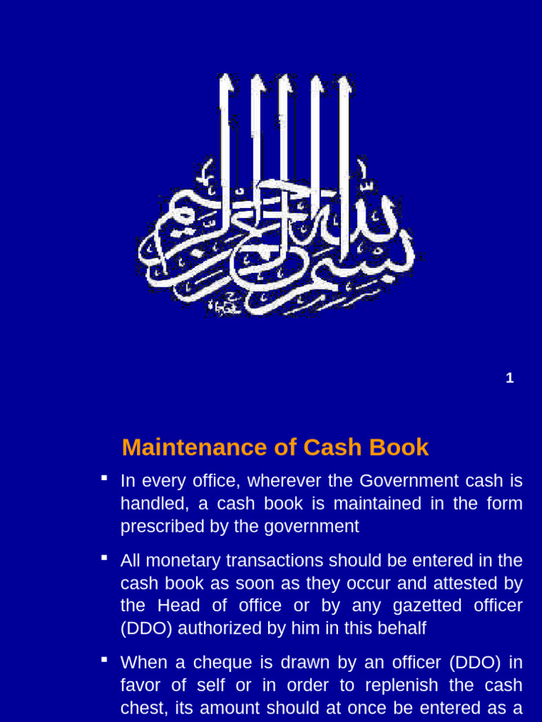 Cash Book + Permanent Advance | PDF | Payments | Cheque