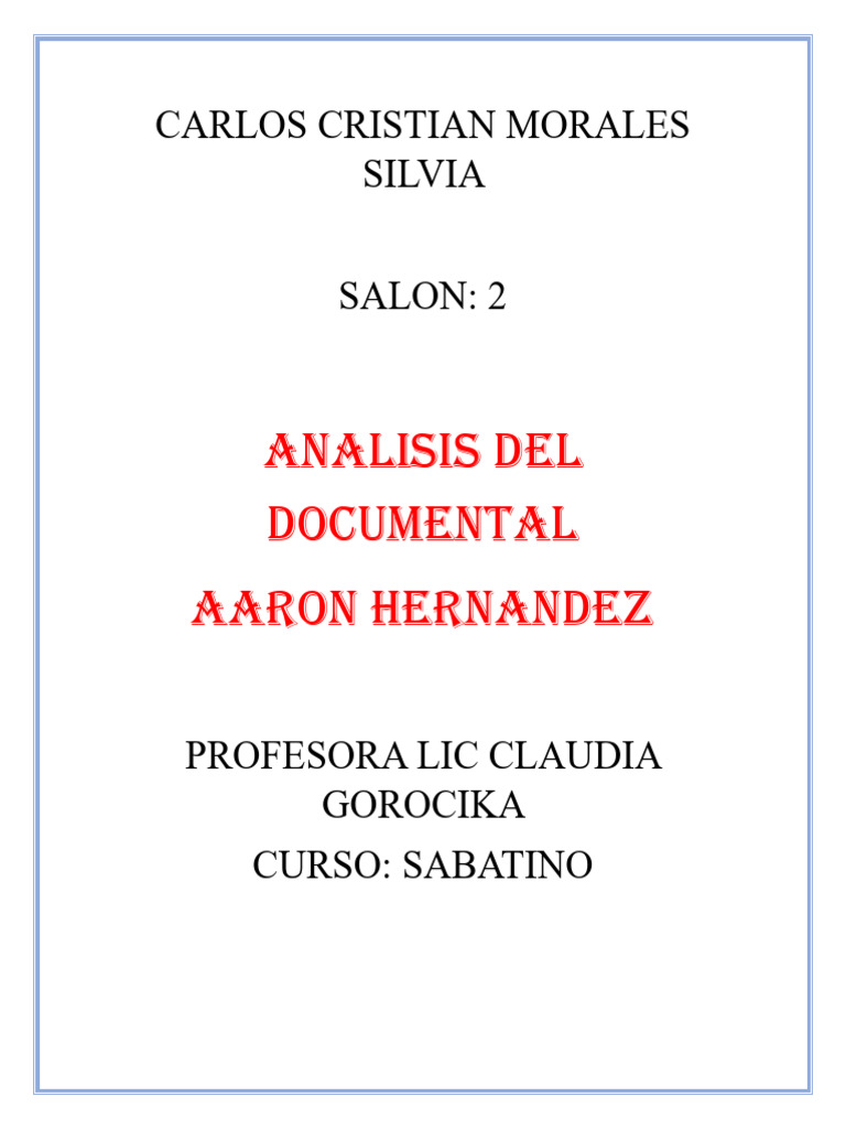 Analisis de Etc Aaron | PDF | Cerebro | Neurociencia