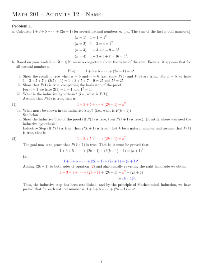 Math201-Activity 12 (4.1-4.2) - Solution | PDF | Mathematical Proof ...
