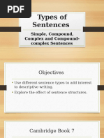 Simple, Complex and Compound Sentences | PDF | Sentence (Linguistics) | English Grammar