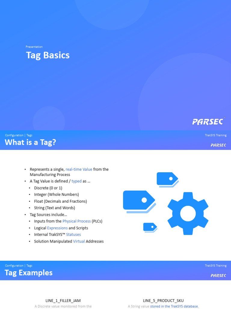 Tag Basics: Presentation | PDF | Programmable Logic Controller | Logic Gate