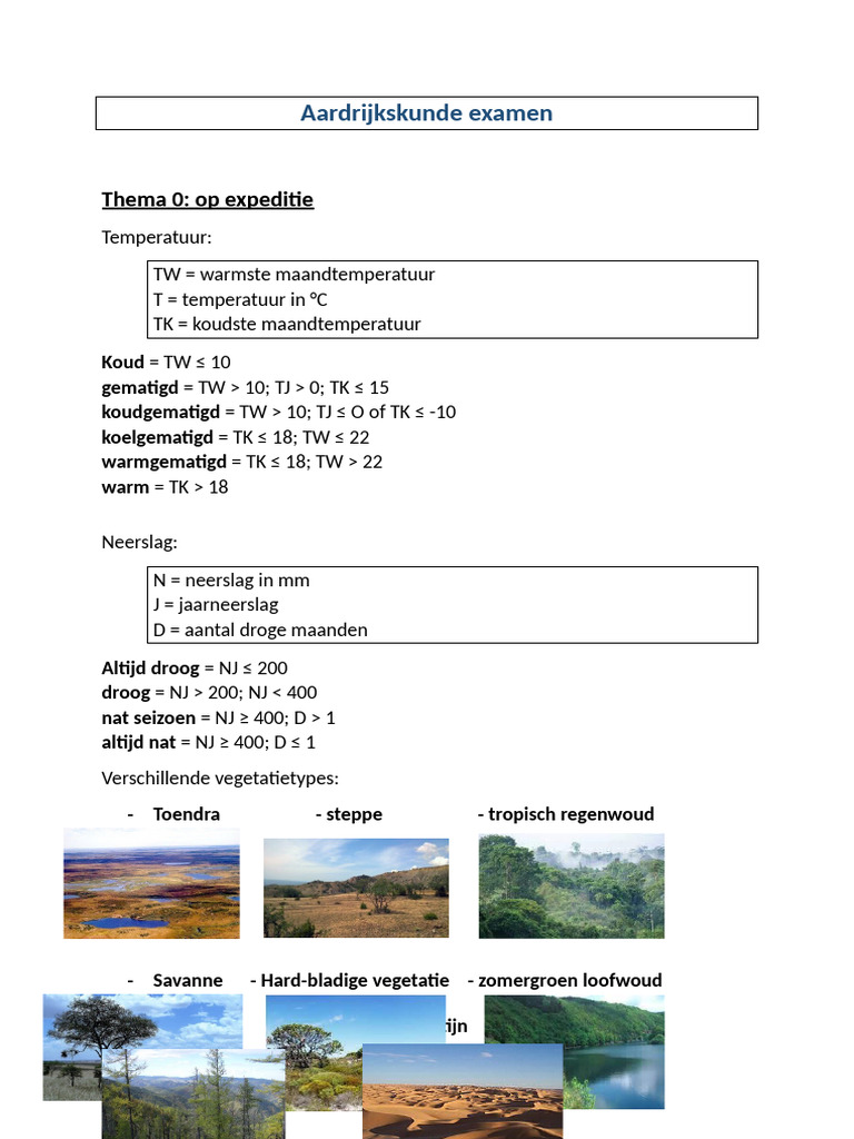 Aardrijkskunde Examen | PDF