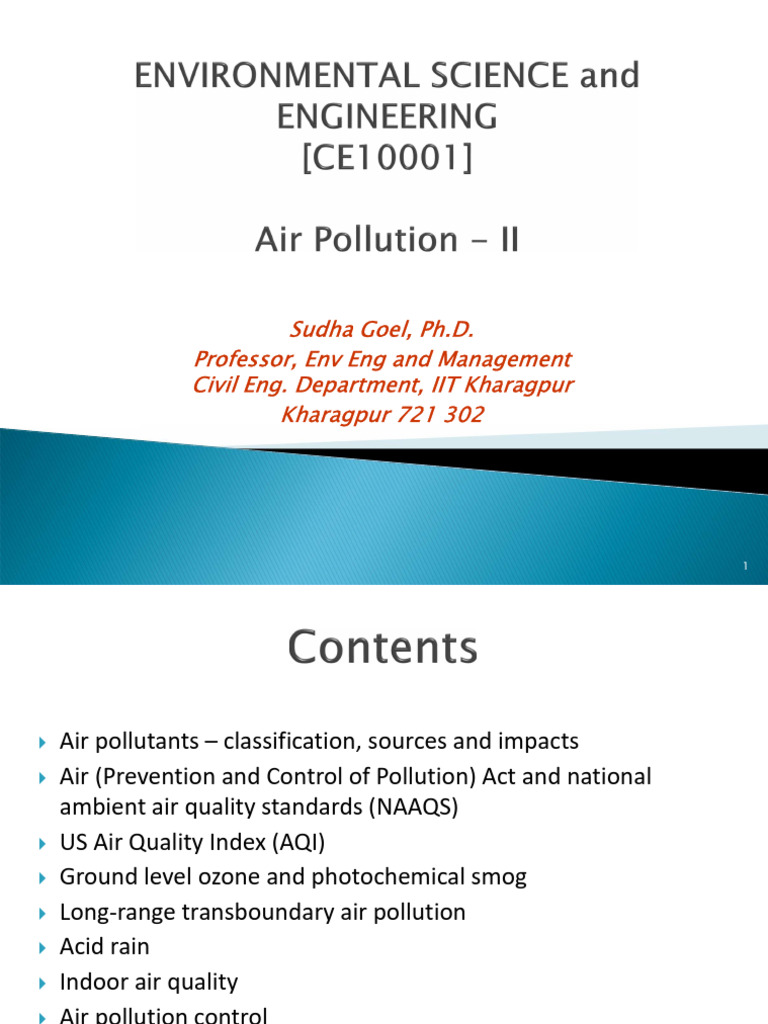 Air Pollution Control Techniques Overview | PDF | N Ox | Environmental ...